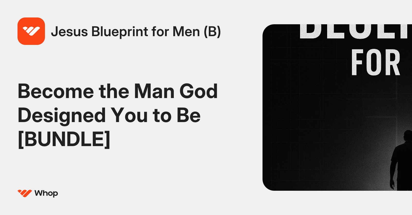 Jesus Blueprint for Men (B) | Whop
