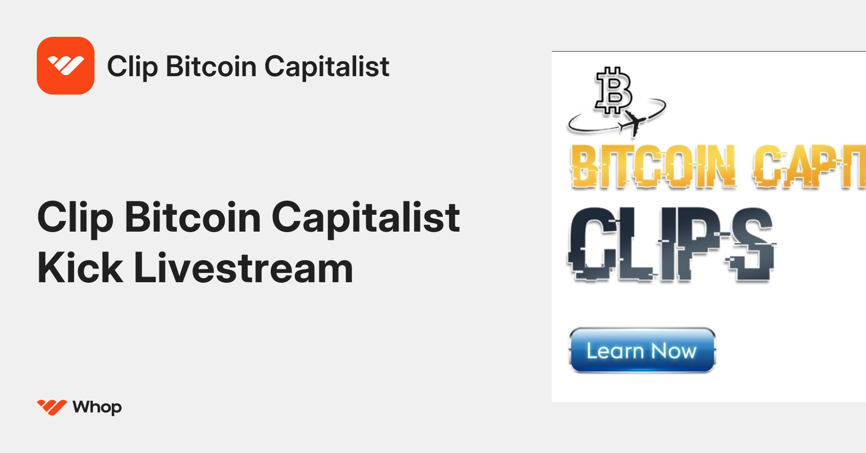 Clip Bitcoin Capitalist