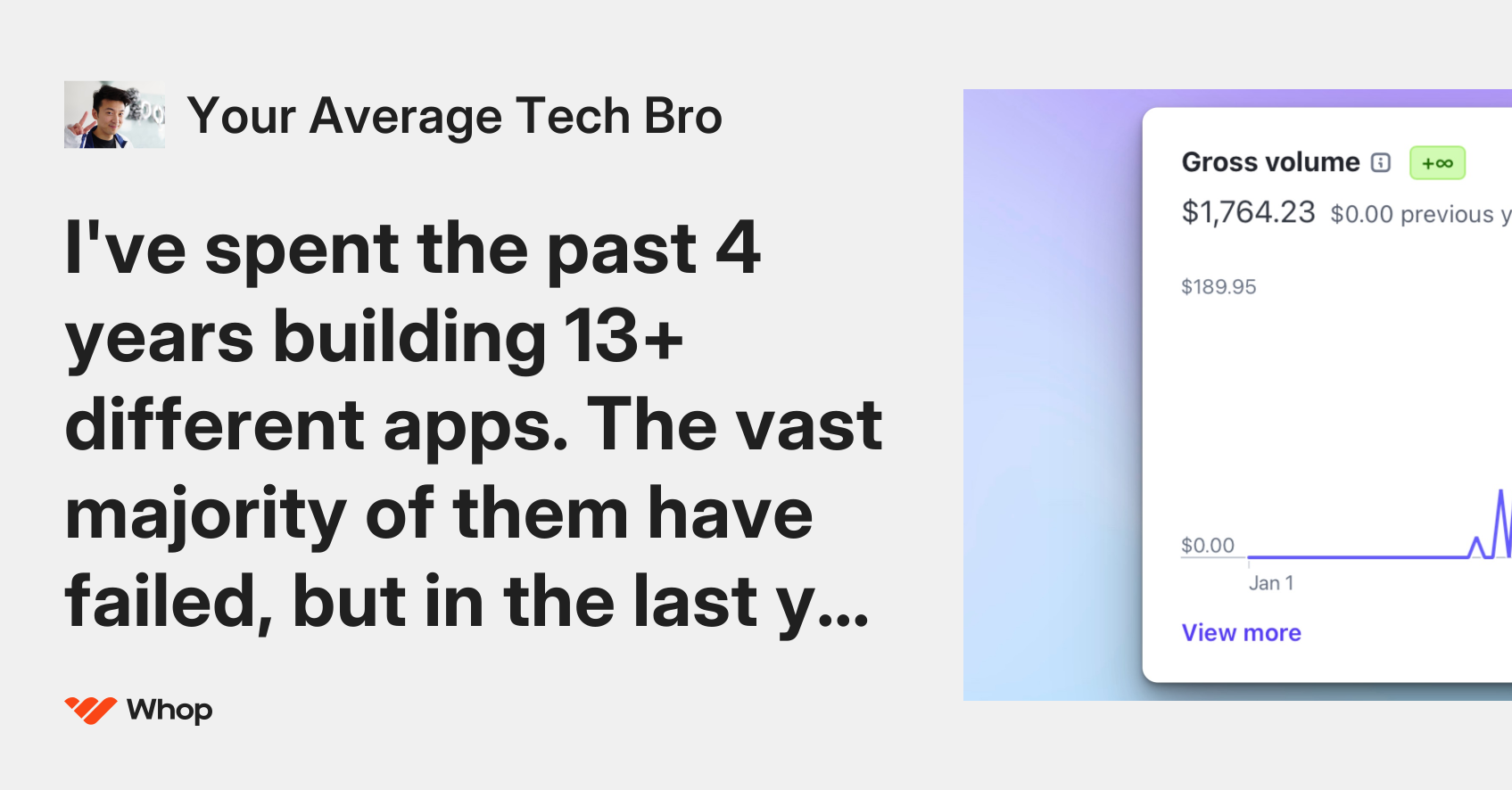 Your Average Tech Bro | Whop