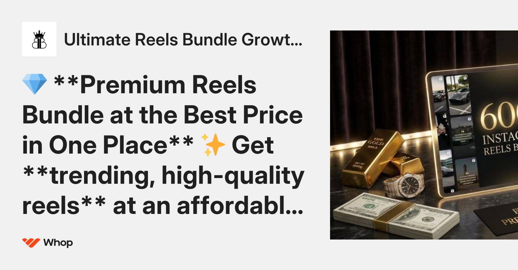 Bundle Bar | Whop