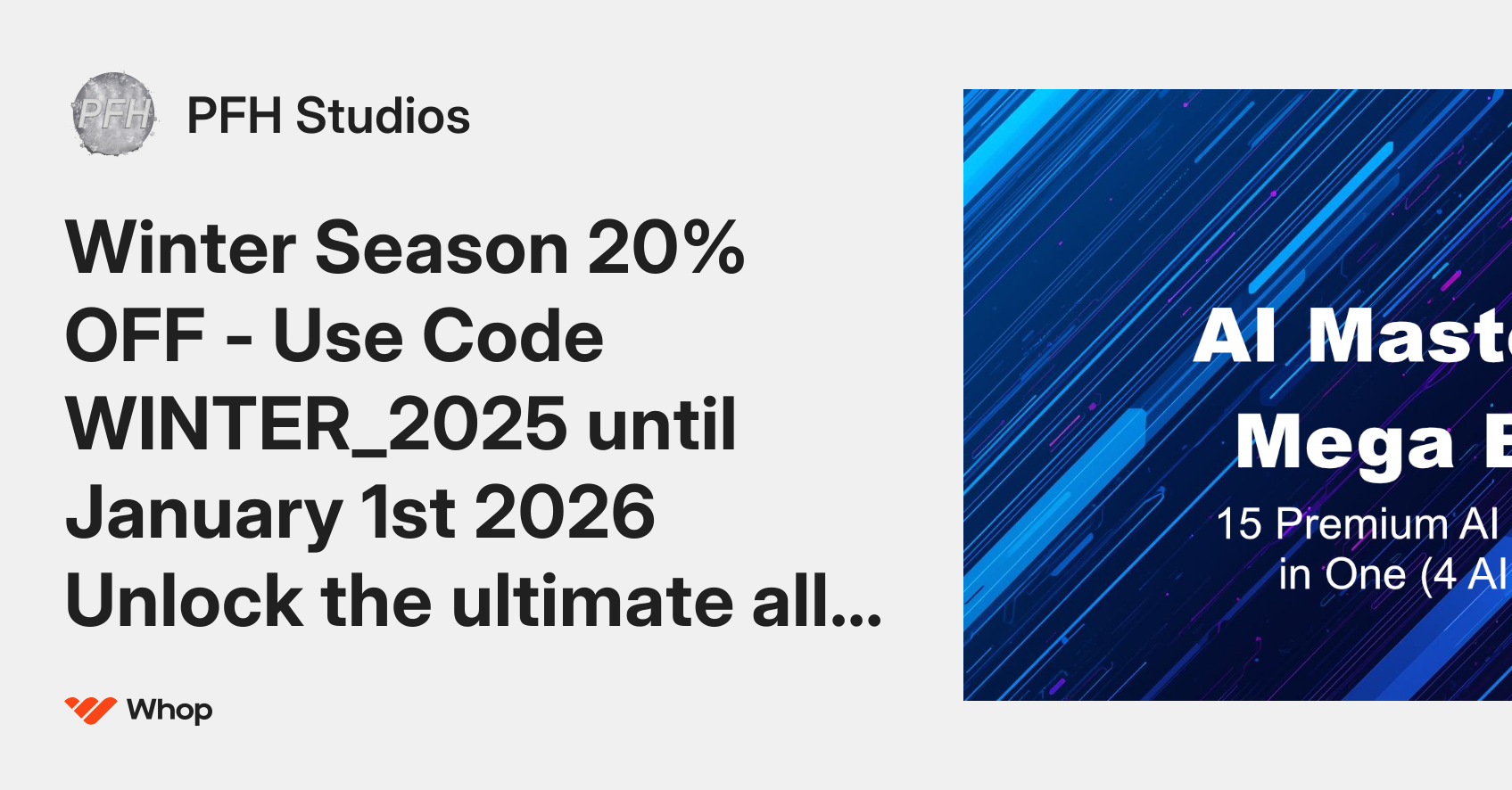 PFH Studios | Whop