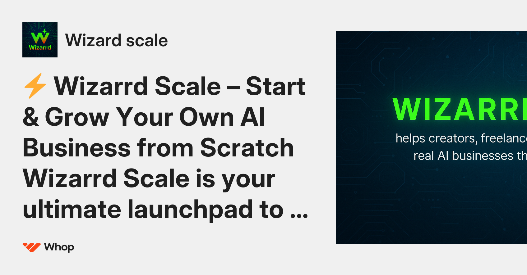 Wizard scale | Whop