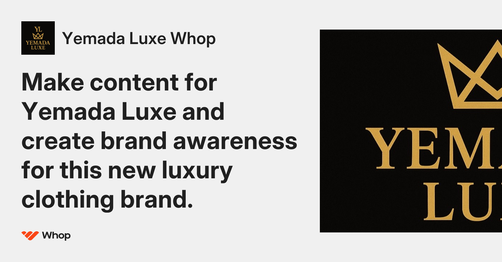 Yemada Luxe Whop | Whop