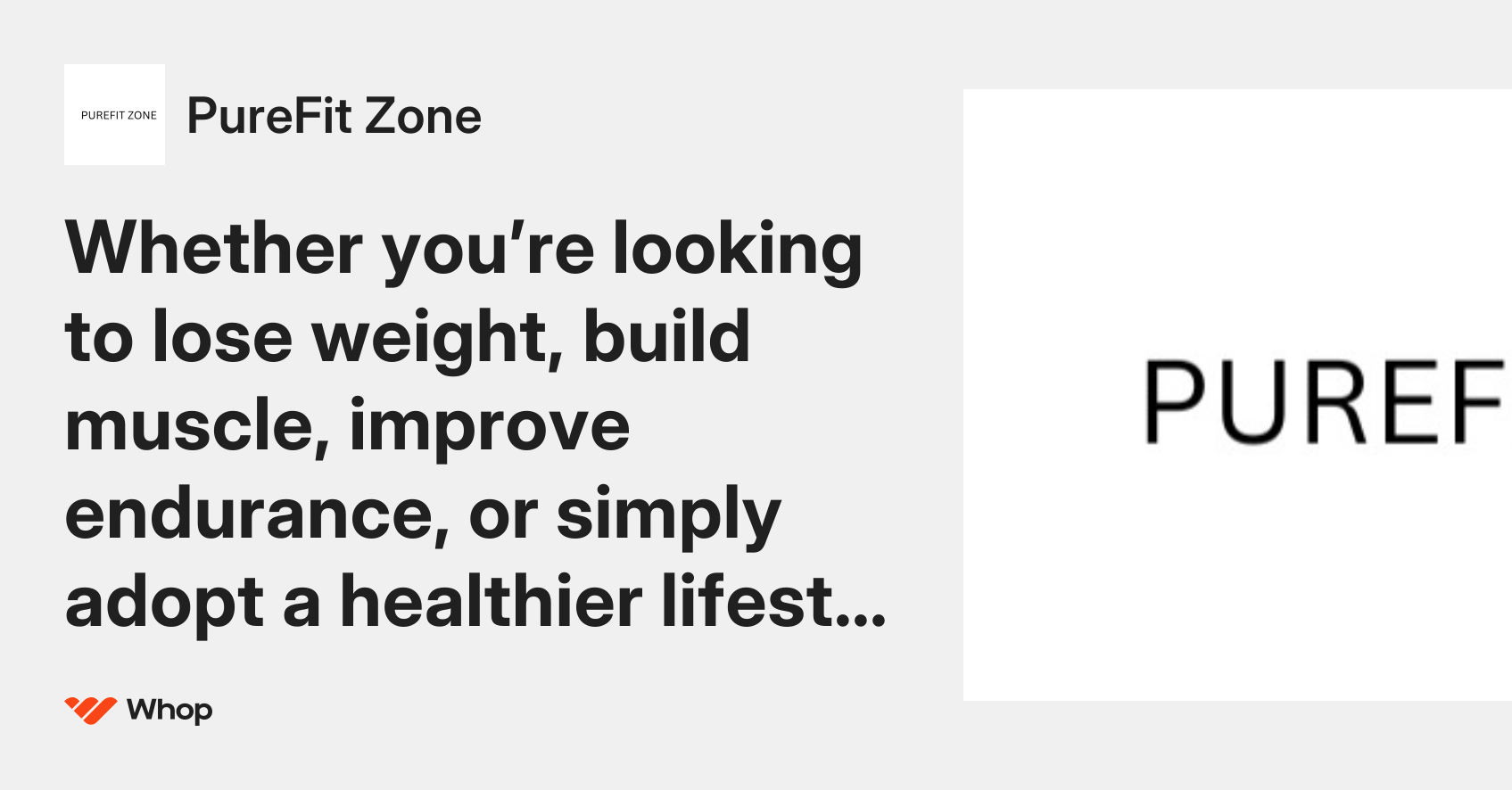 PureFit Zone | Whop