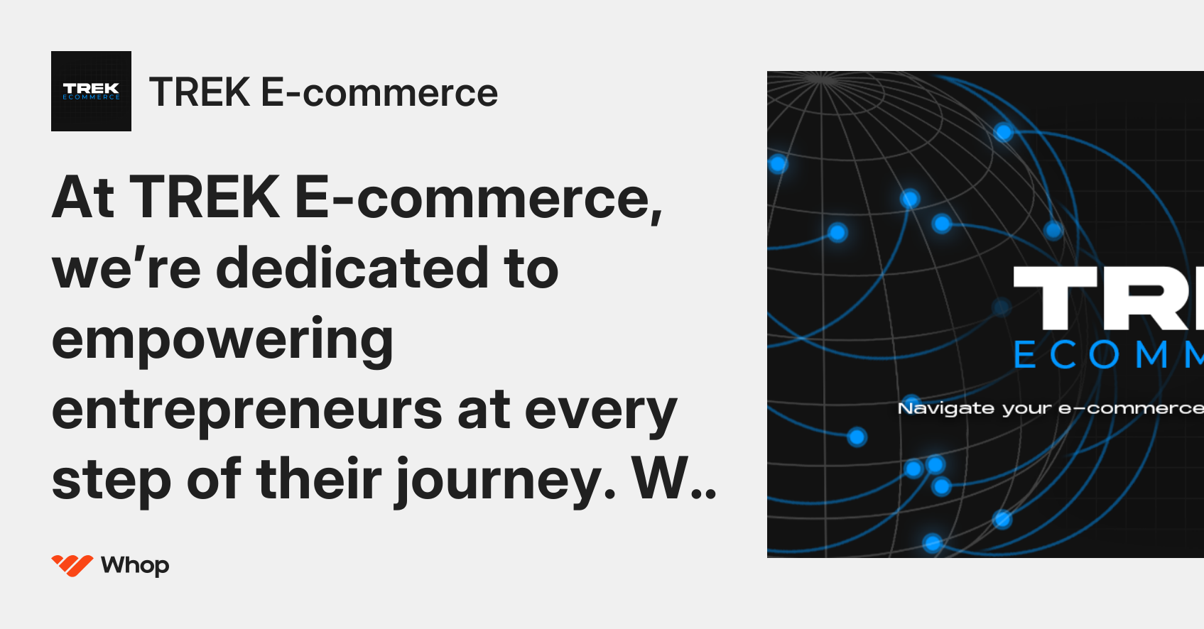 TREK E-commerce | Whop