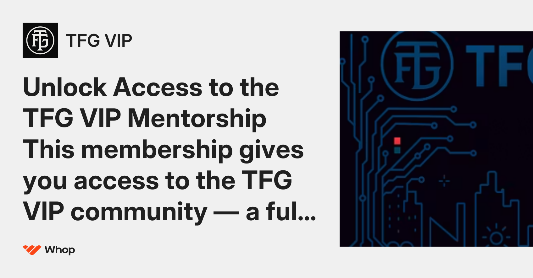 TFG VIP | Whop