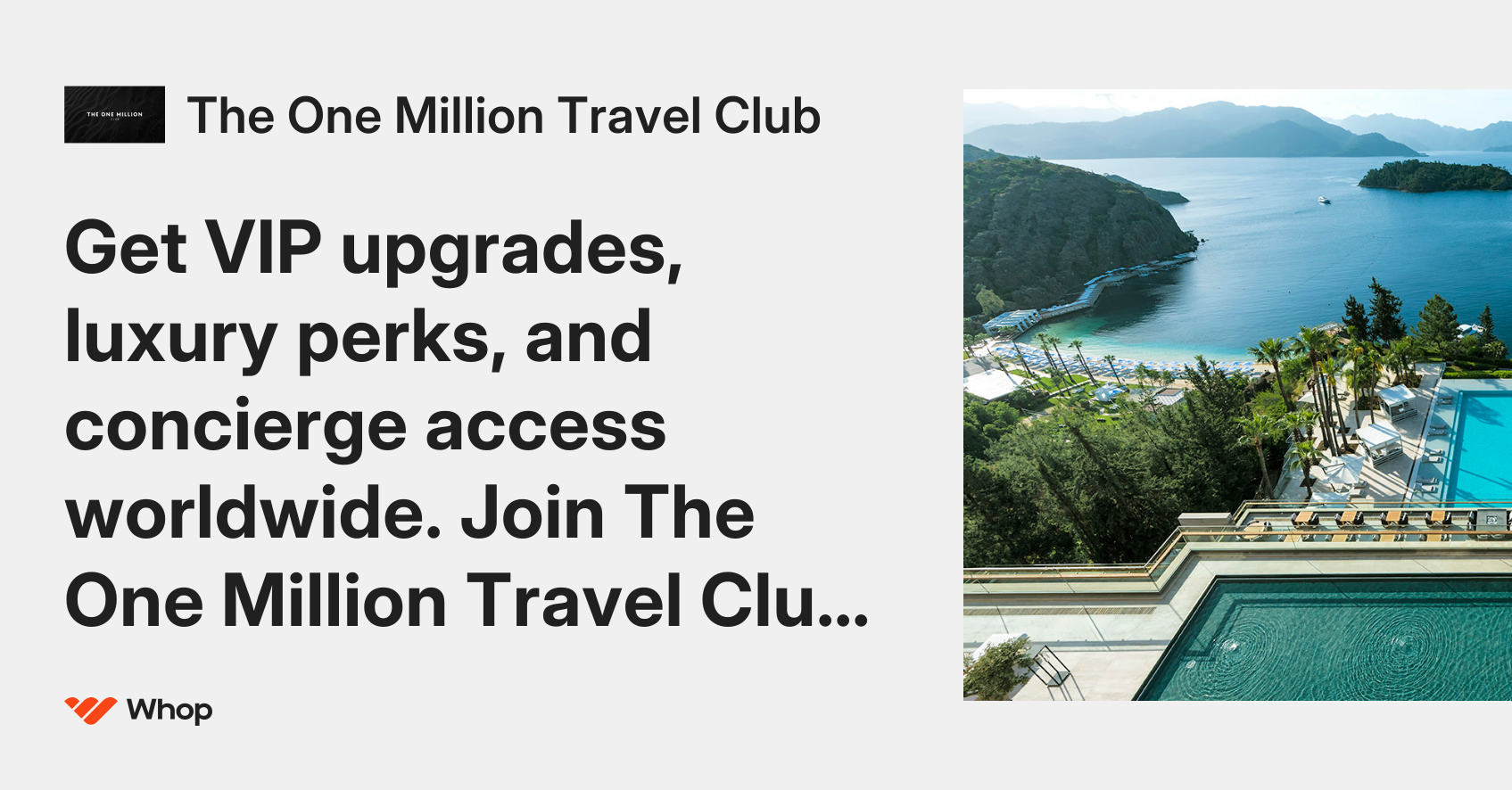 The One Million Travel Club | Whop