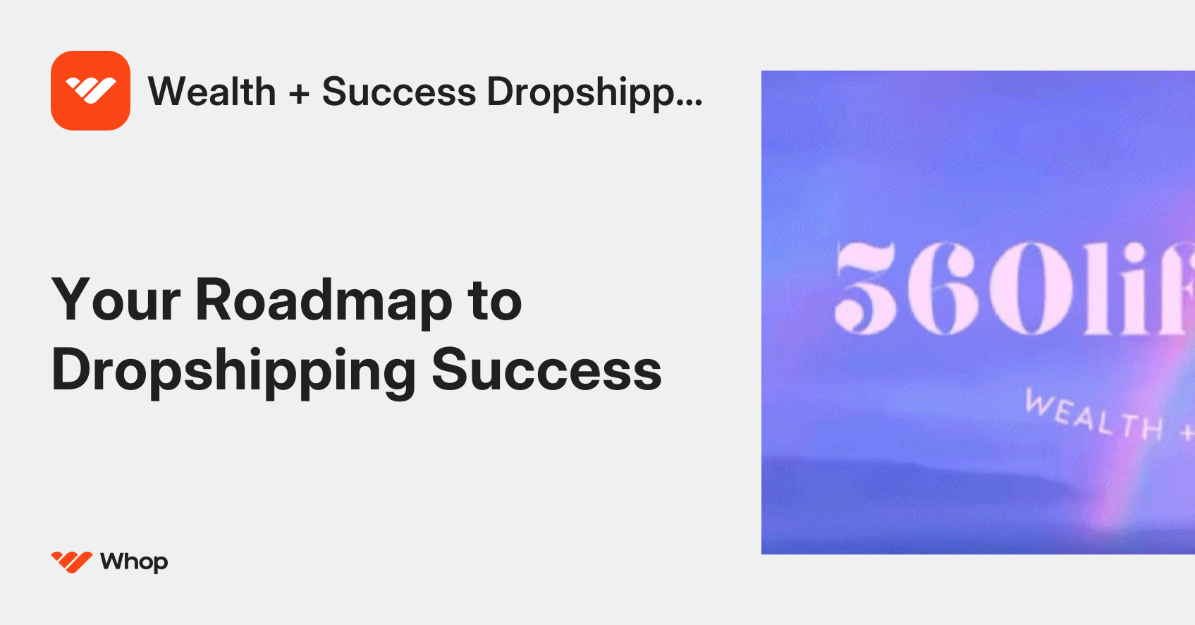 Wealth + Success Dropshipping | Whop