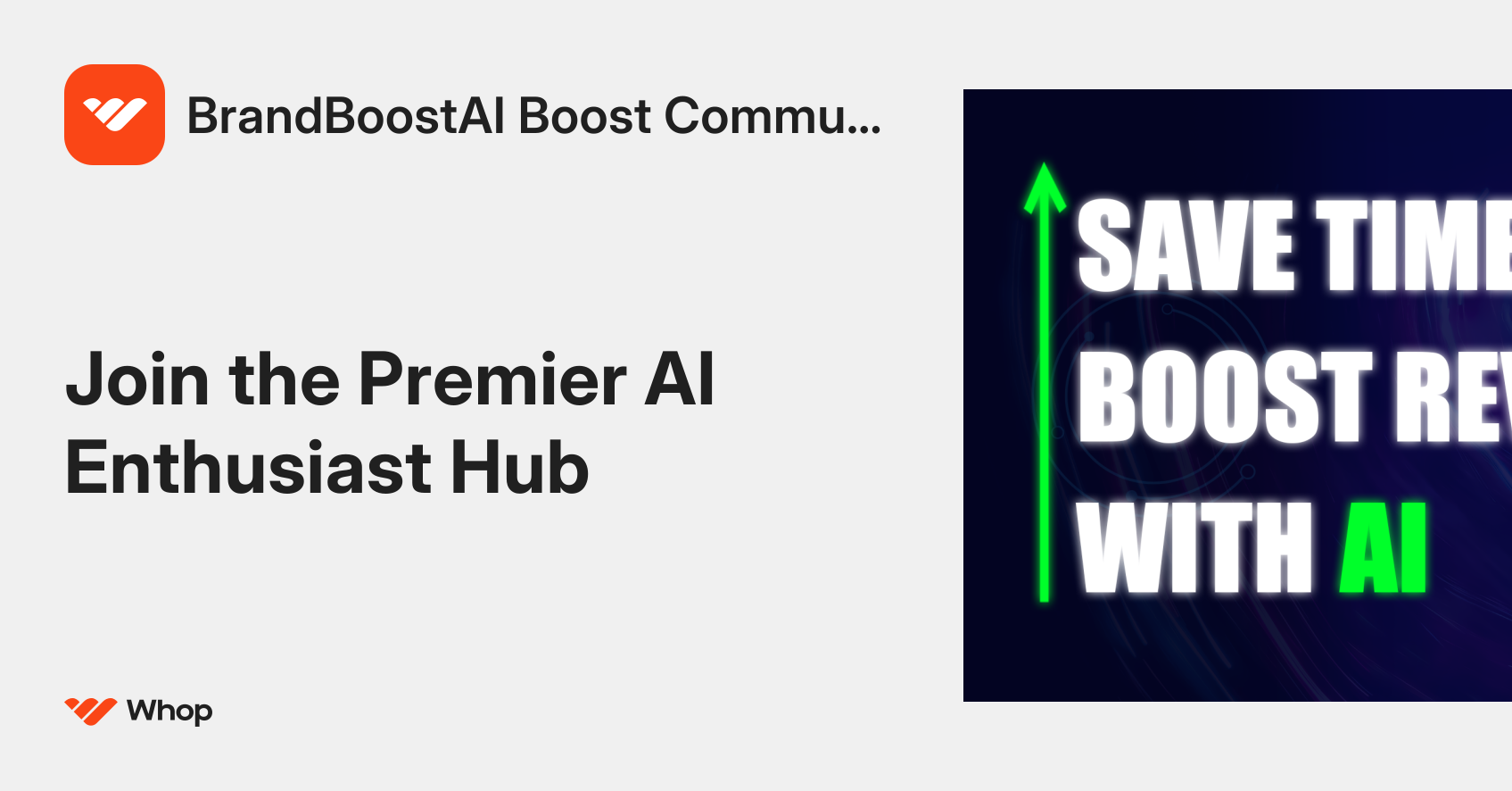 BrandBoostAI Boost Community | Whop