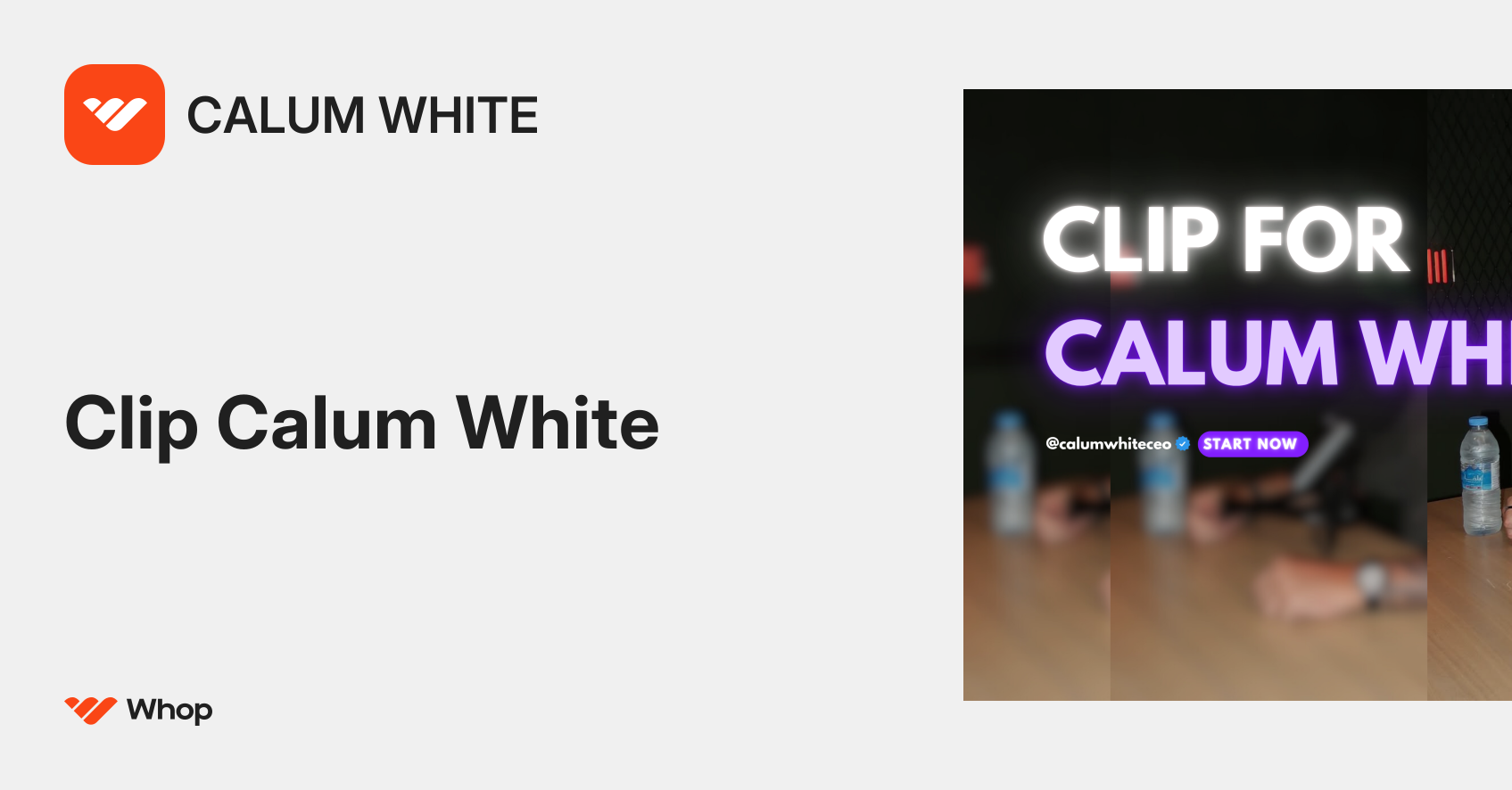 CALUM WHITE | Whop