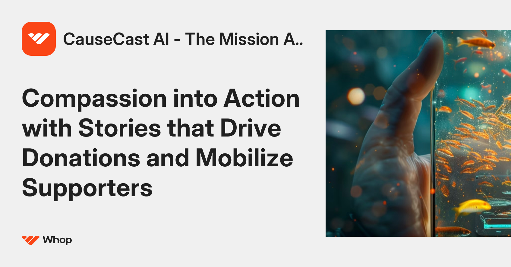CauseCast AI - The Mission Amp | Whop