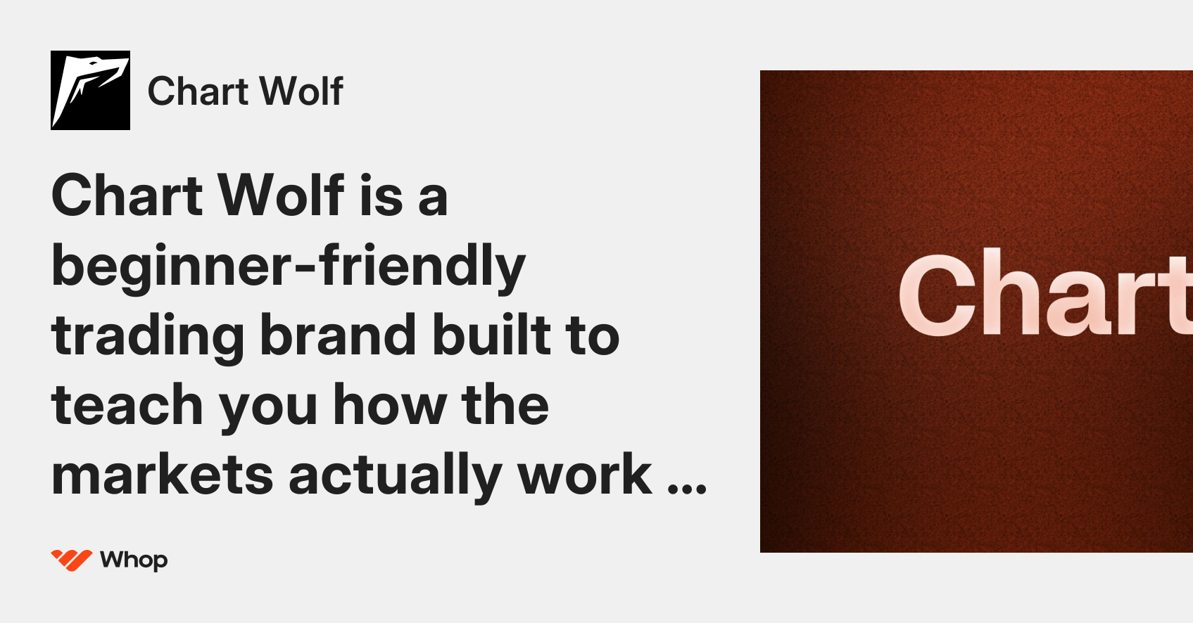 Chart Wolf | Whop