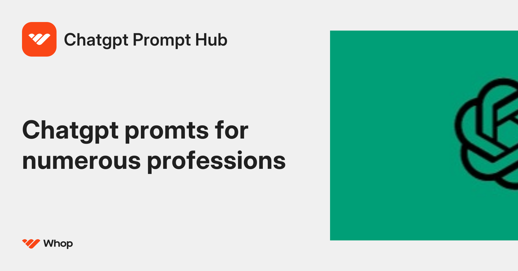 Chatgpt Prompt Hub | Whop