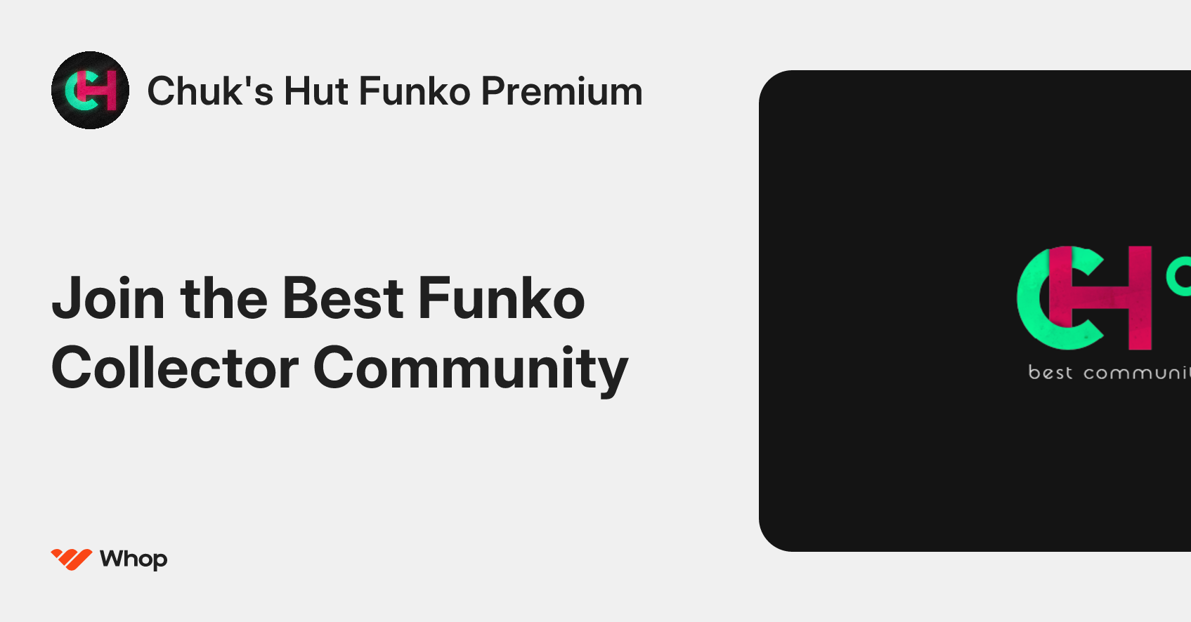 Chuk's Hut Funko Premium | Whop