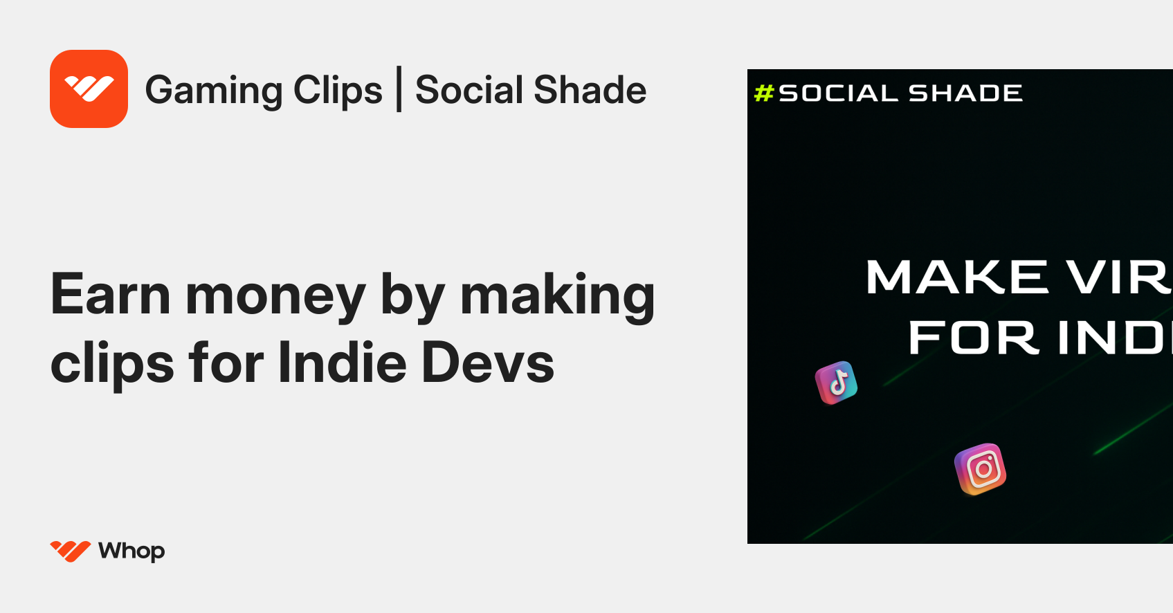 Gaming Clips | Social Shade | Whop