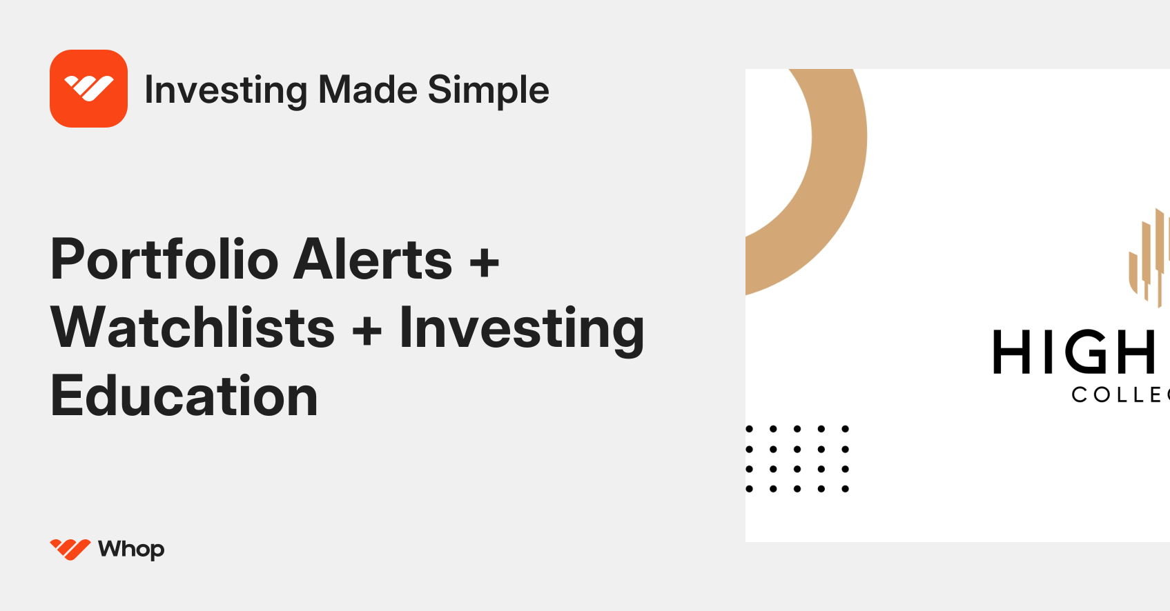 Investing Made Simple | Whop