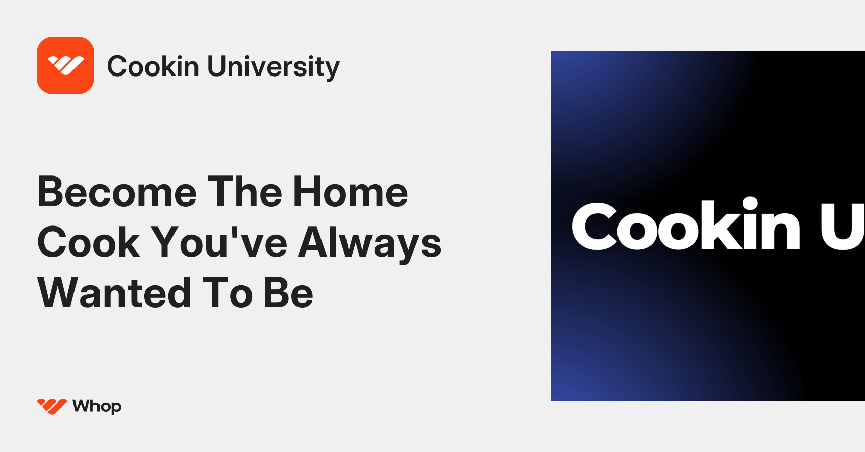 Cookin University | Whop