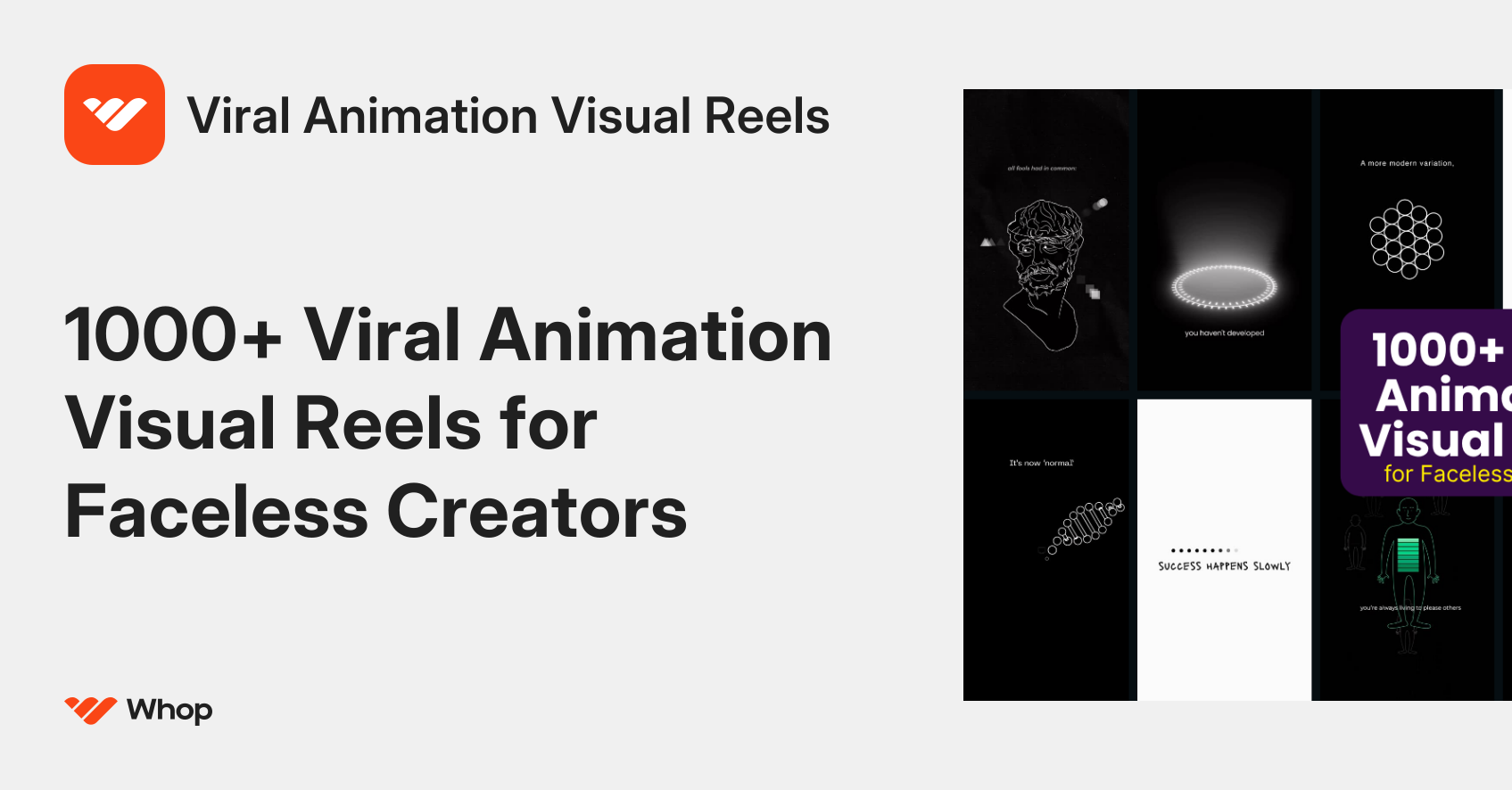 Viral Animation Visual Reels | Whop
