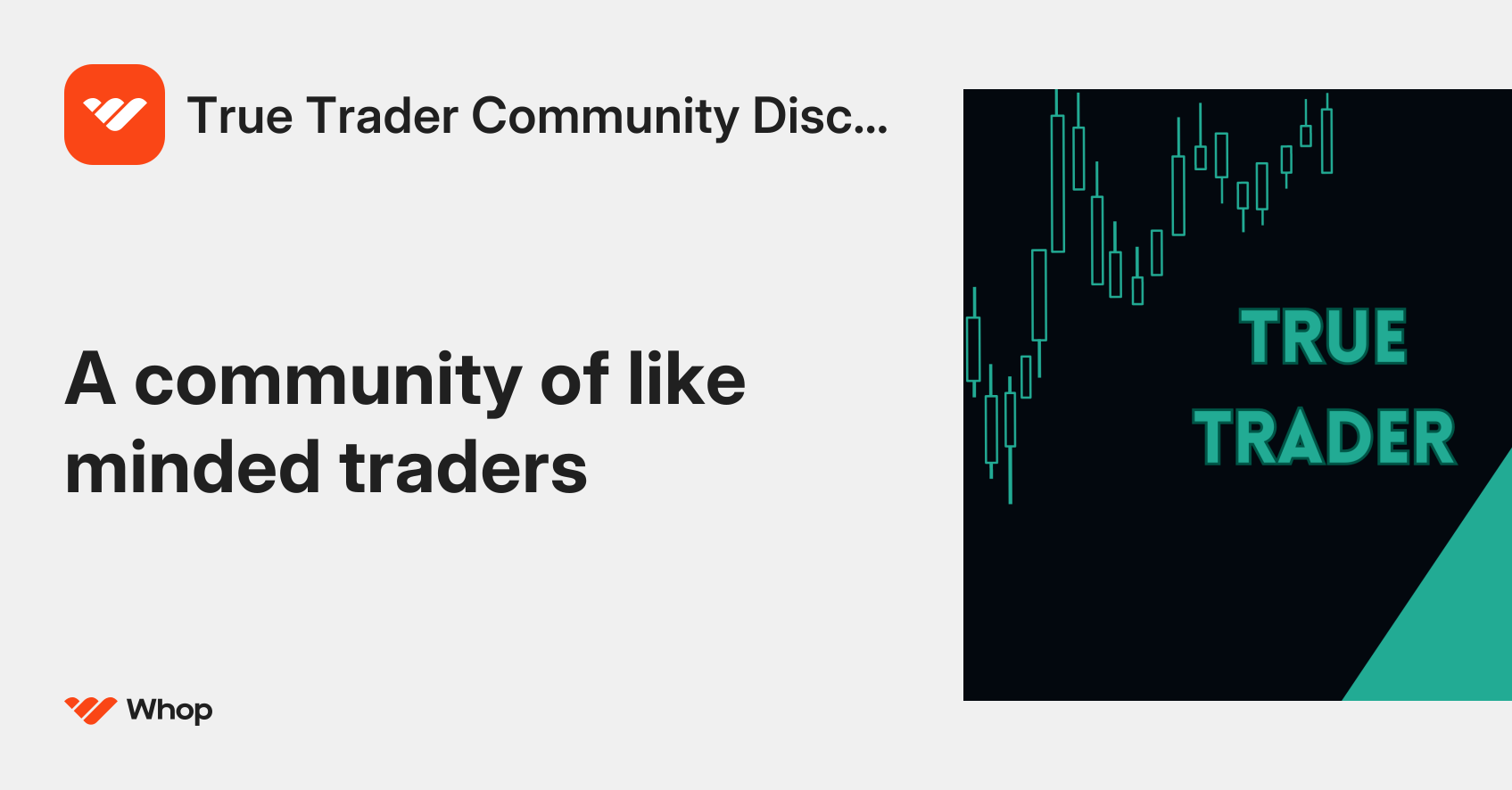 True Trader Community Discord | Whop