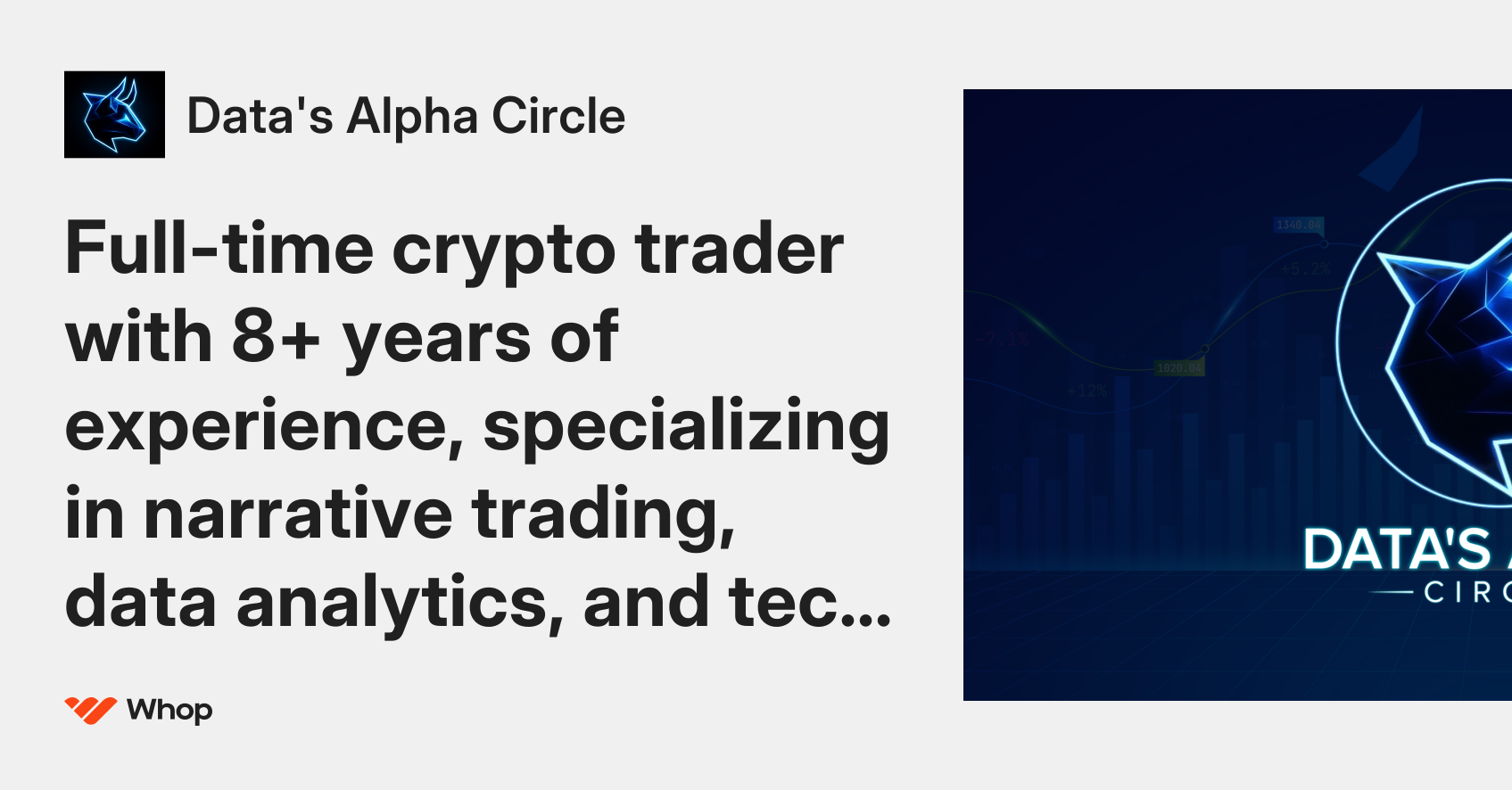 Data's Alpha Circle | Whop