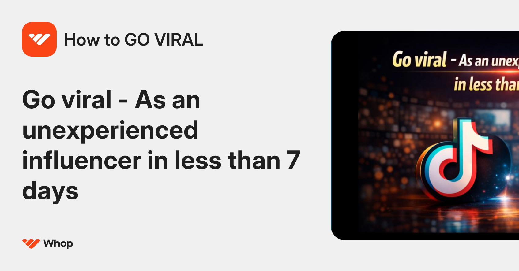 How to GO VIRAL | Whop