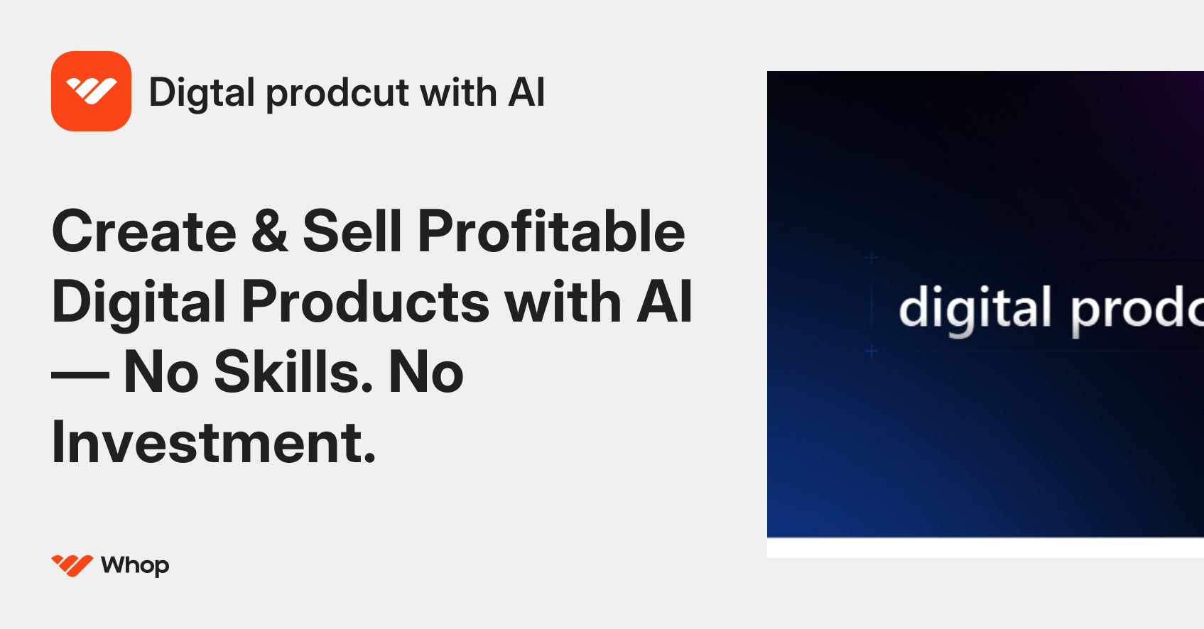 Digtal prodcut with AI | Whop
