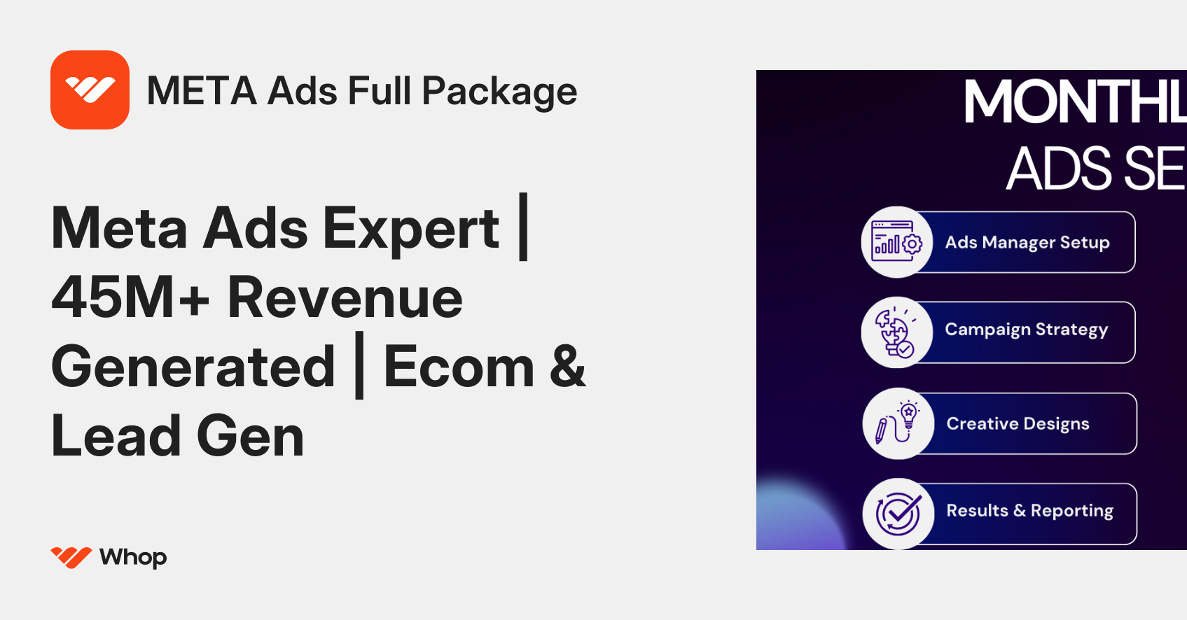 META Ads Full Package | Whop