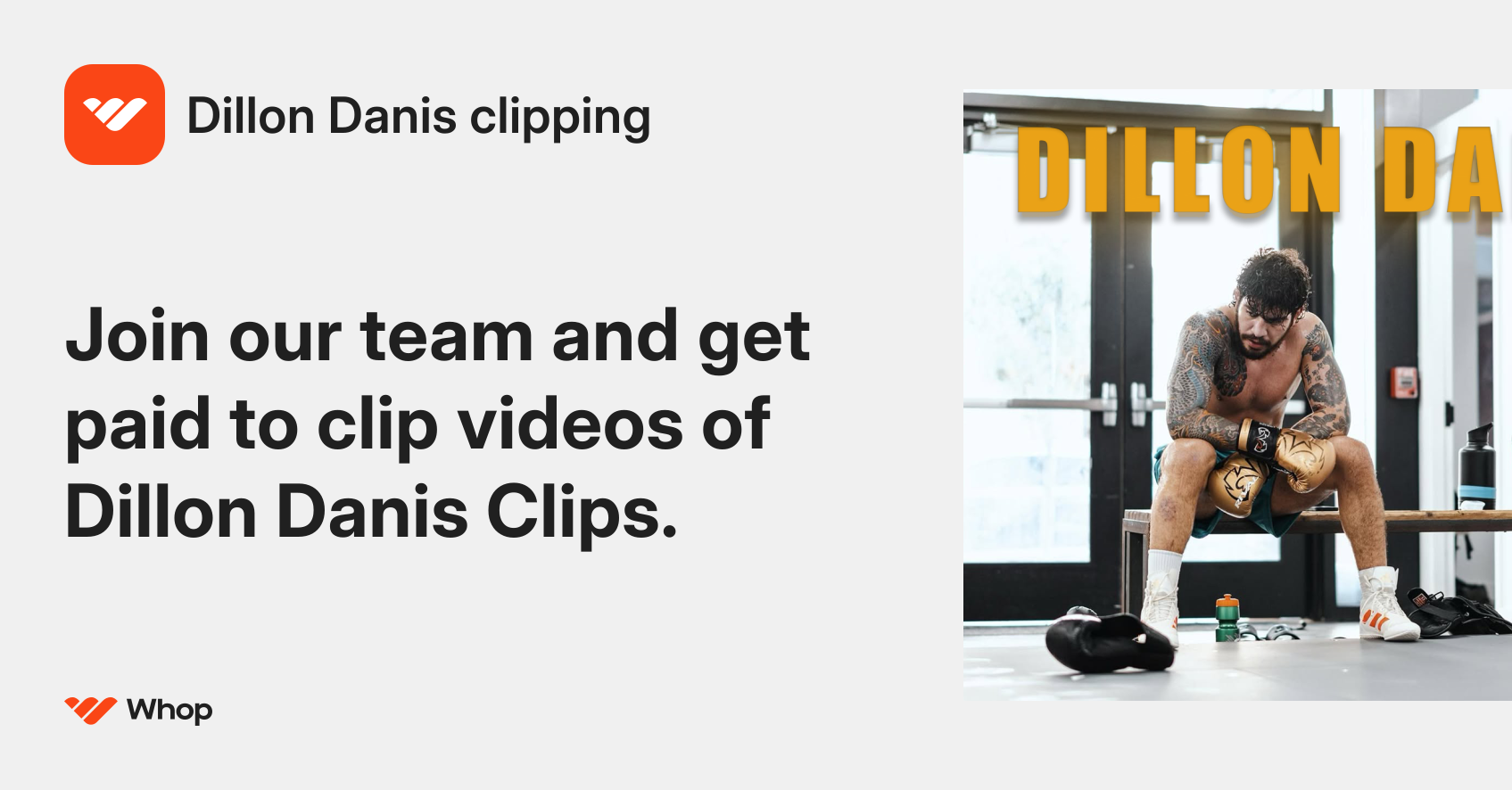 Dillon Danis clipping $1/1000 | Whop