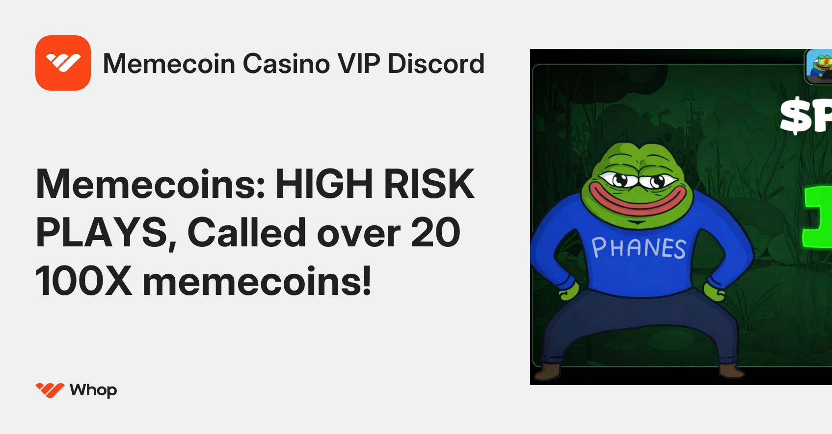 Memecoin Casino VIP Discord | Whop