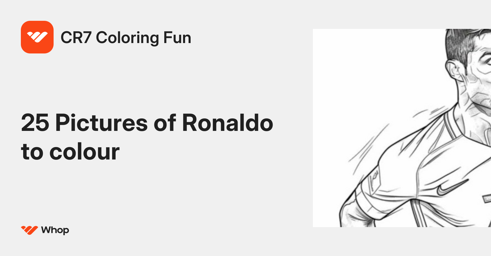 CR7 Coloring Fun | Whop