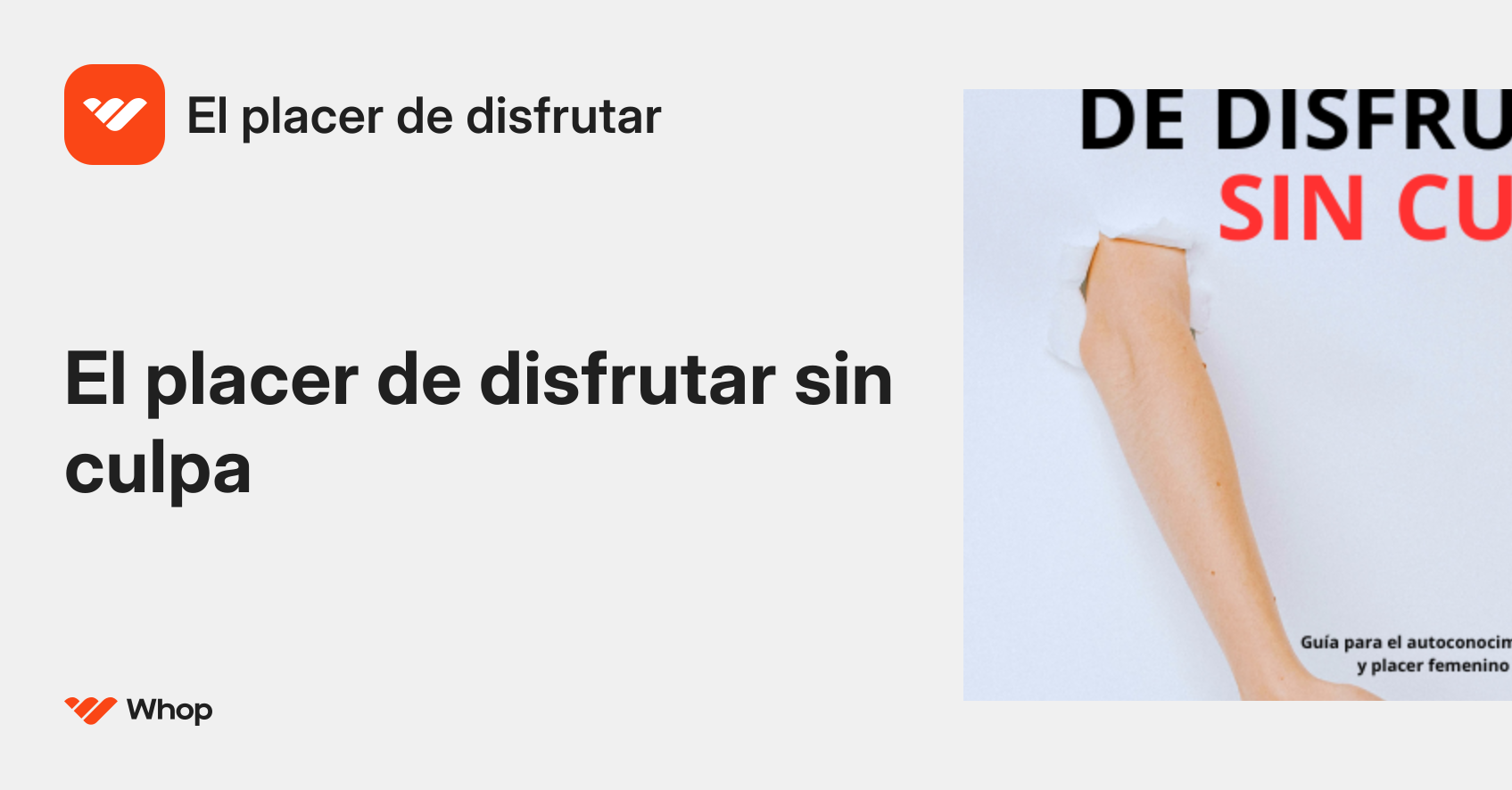 El placer de disfrutar | Whop