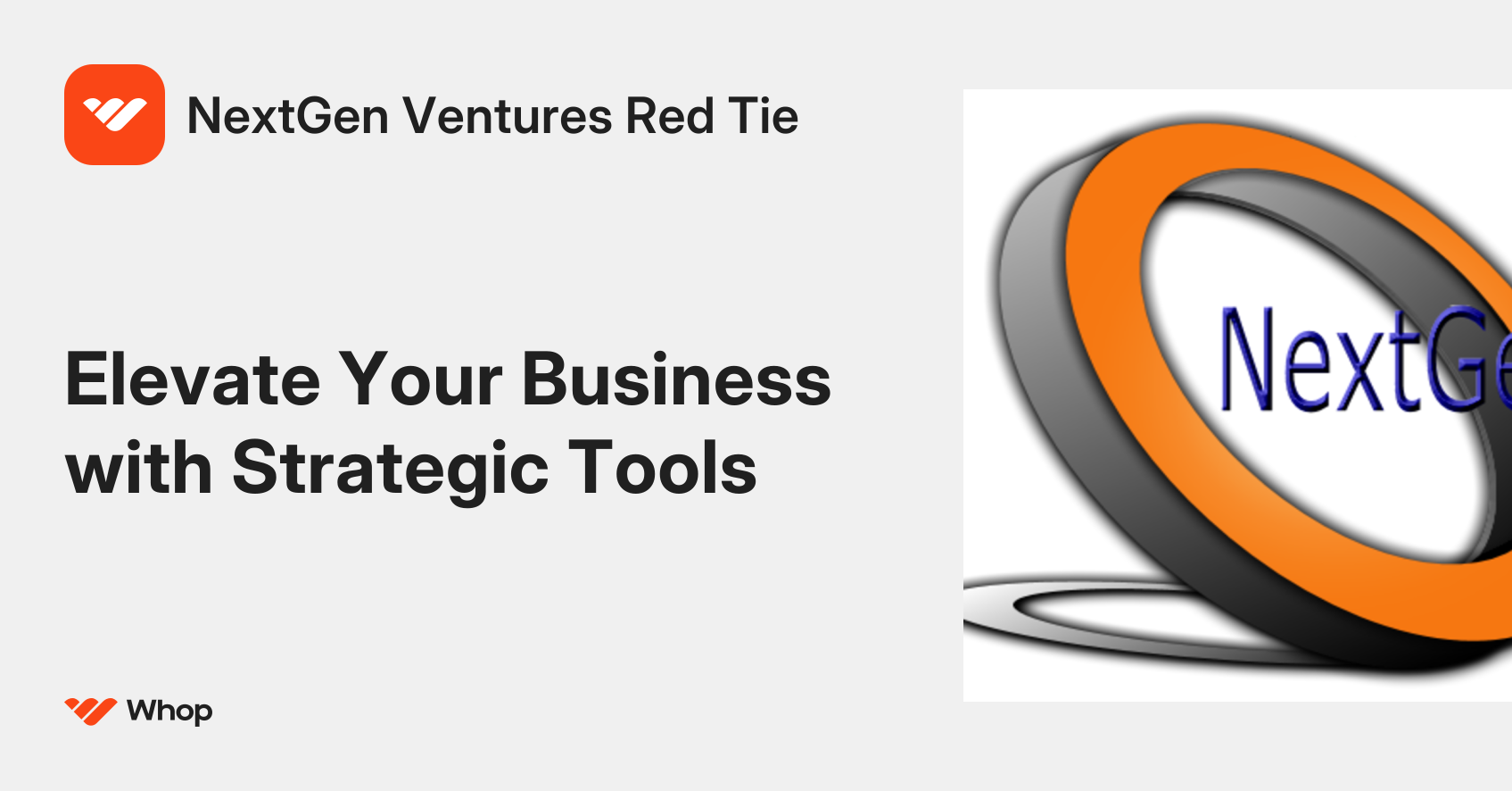 NextGen Ventures Red Tie | Whop