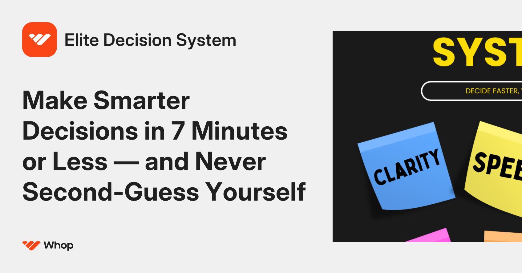 Elite Decision System | Whop
