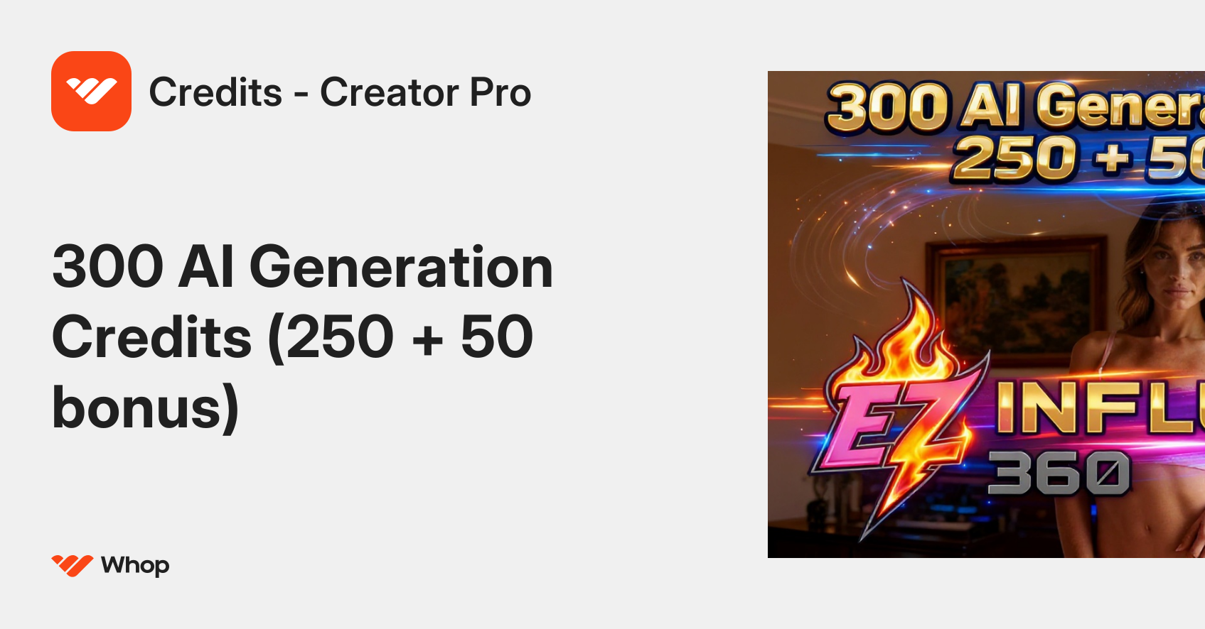 Credits - Creator Pro | Whop