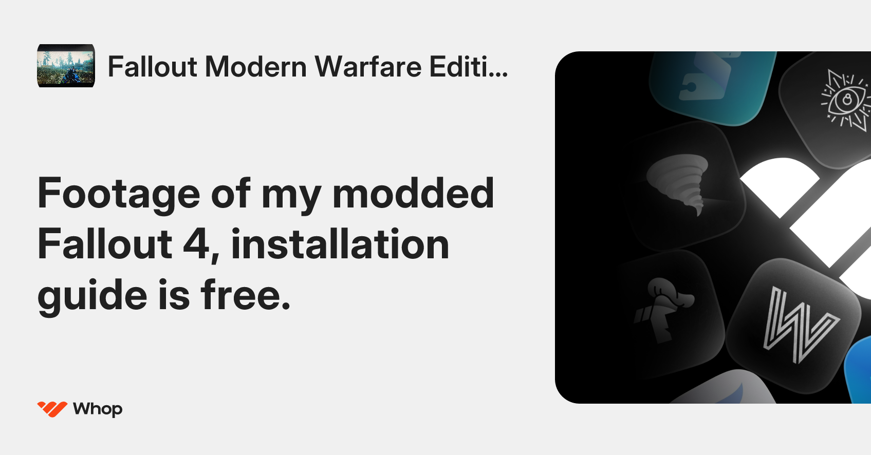 Fallout Modern Warfare Edition | Whop