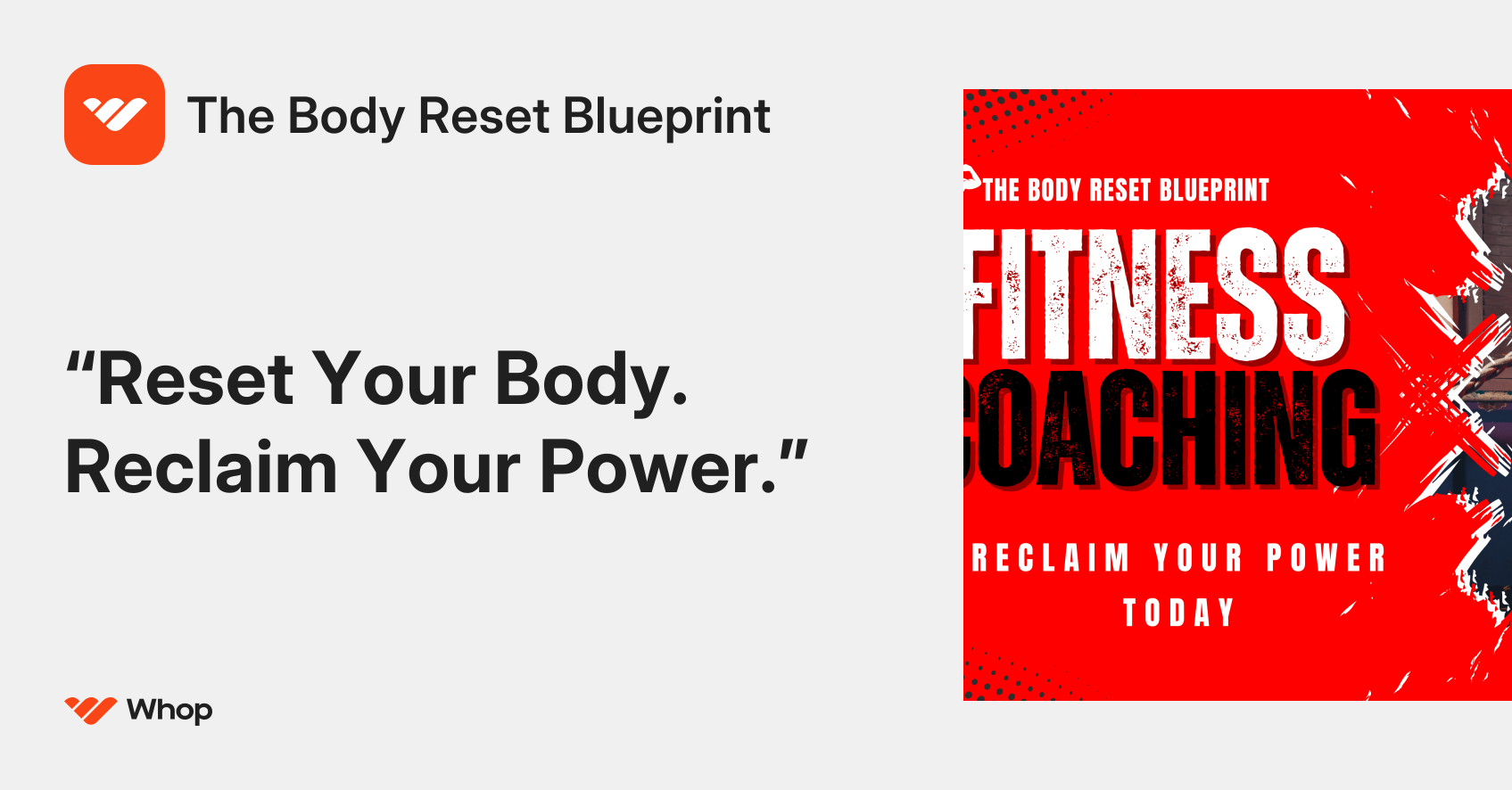 The Body Reset Blueprint | Whop