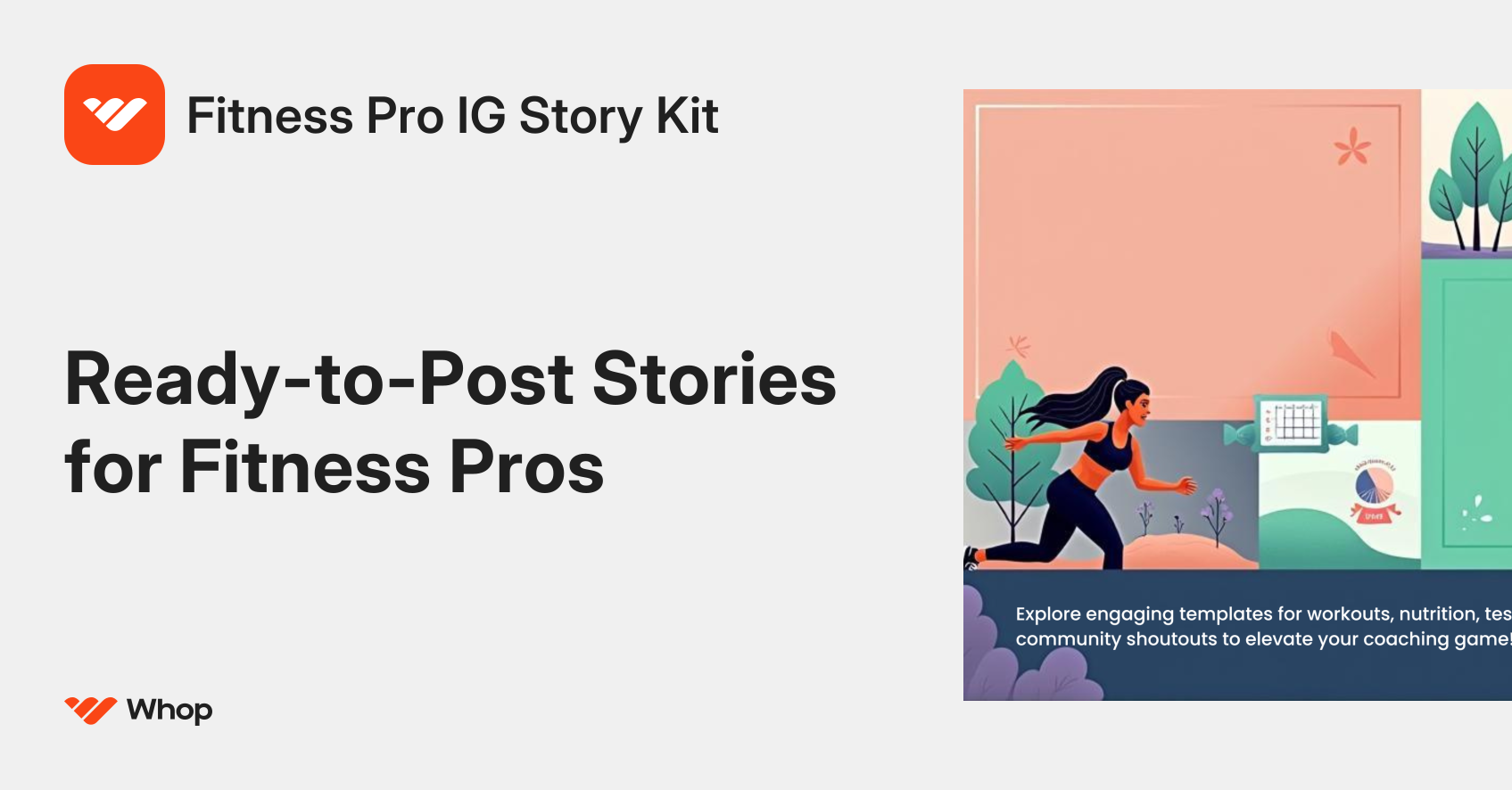 Fitness Pro IG Story Kit | Whop