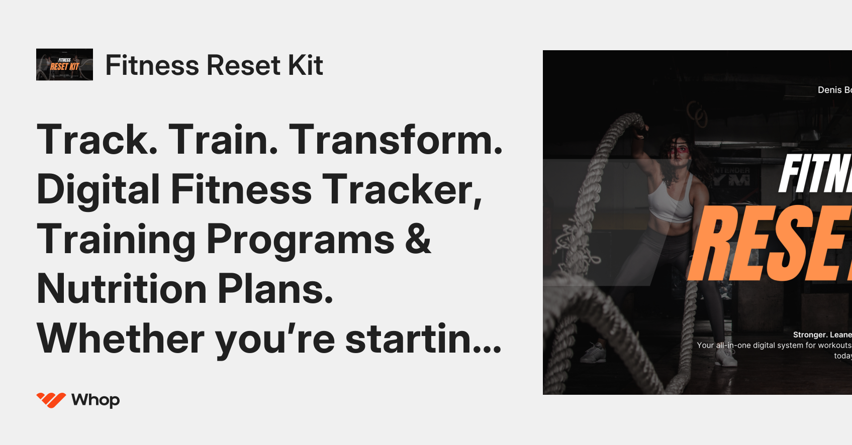 Fitness Reset Kit | Whop