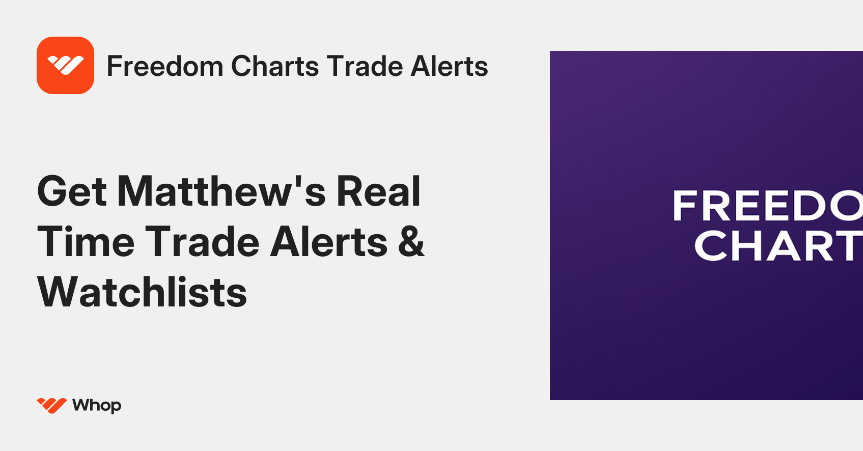 Freedom Charts Trade Alerts
