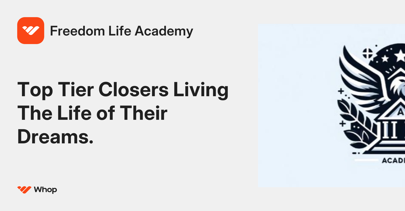 Freedom Life Academy | Whop