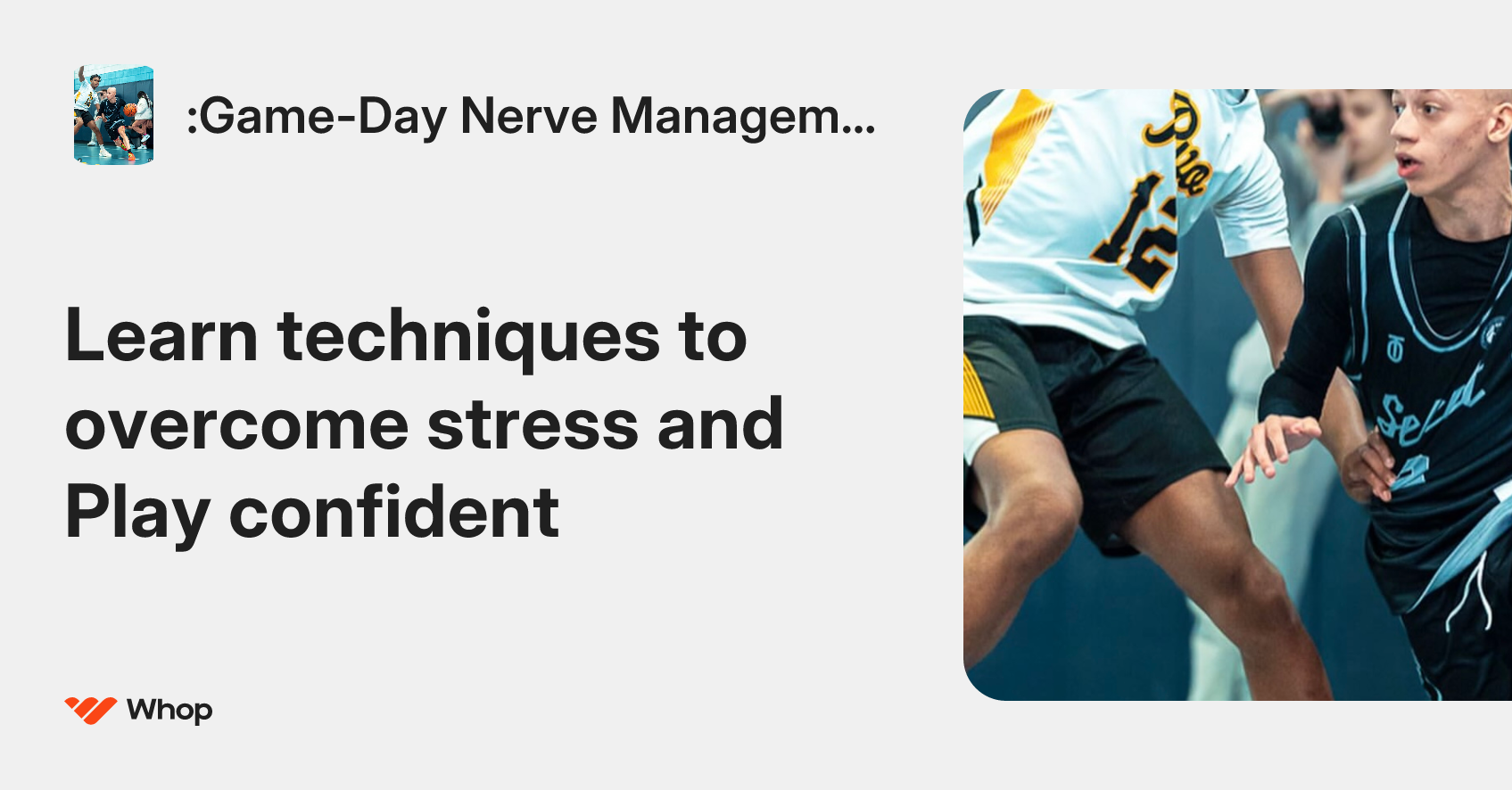 :Game-Day Nerve Management | Whop