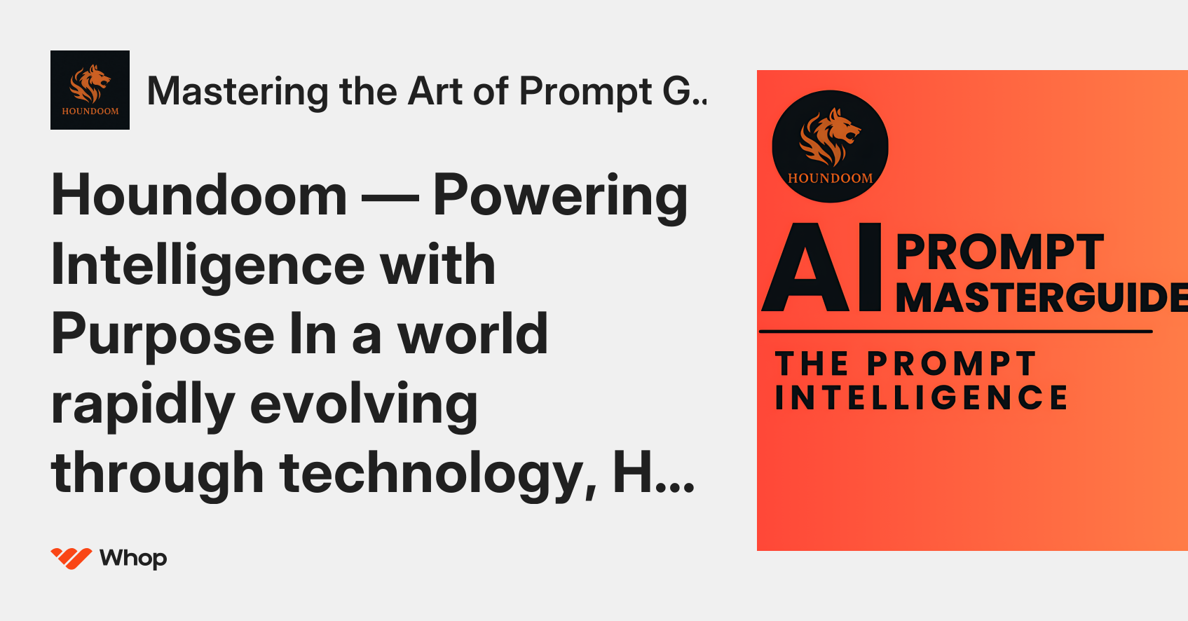 Mastering the Art of Prompt Generation | Whop