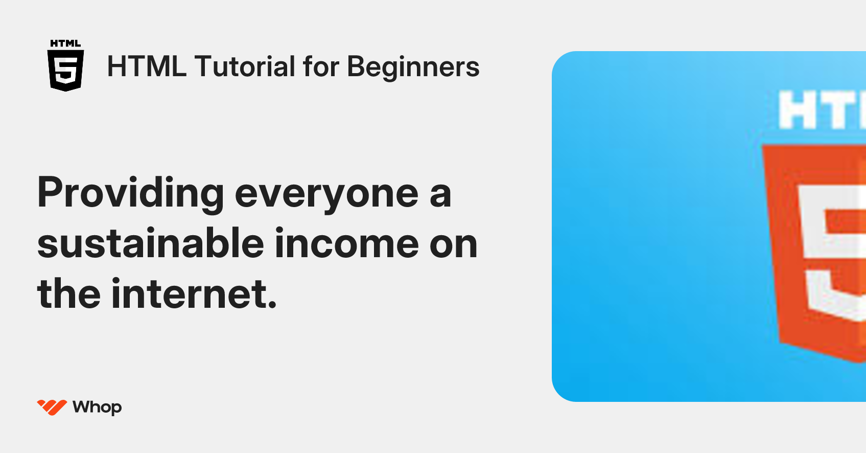 HTML Tutorial for Beginners | Whop