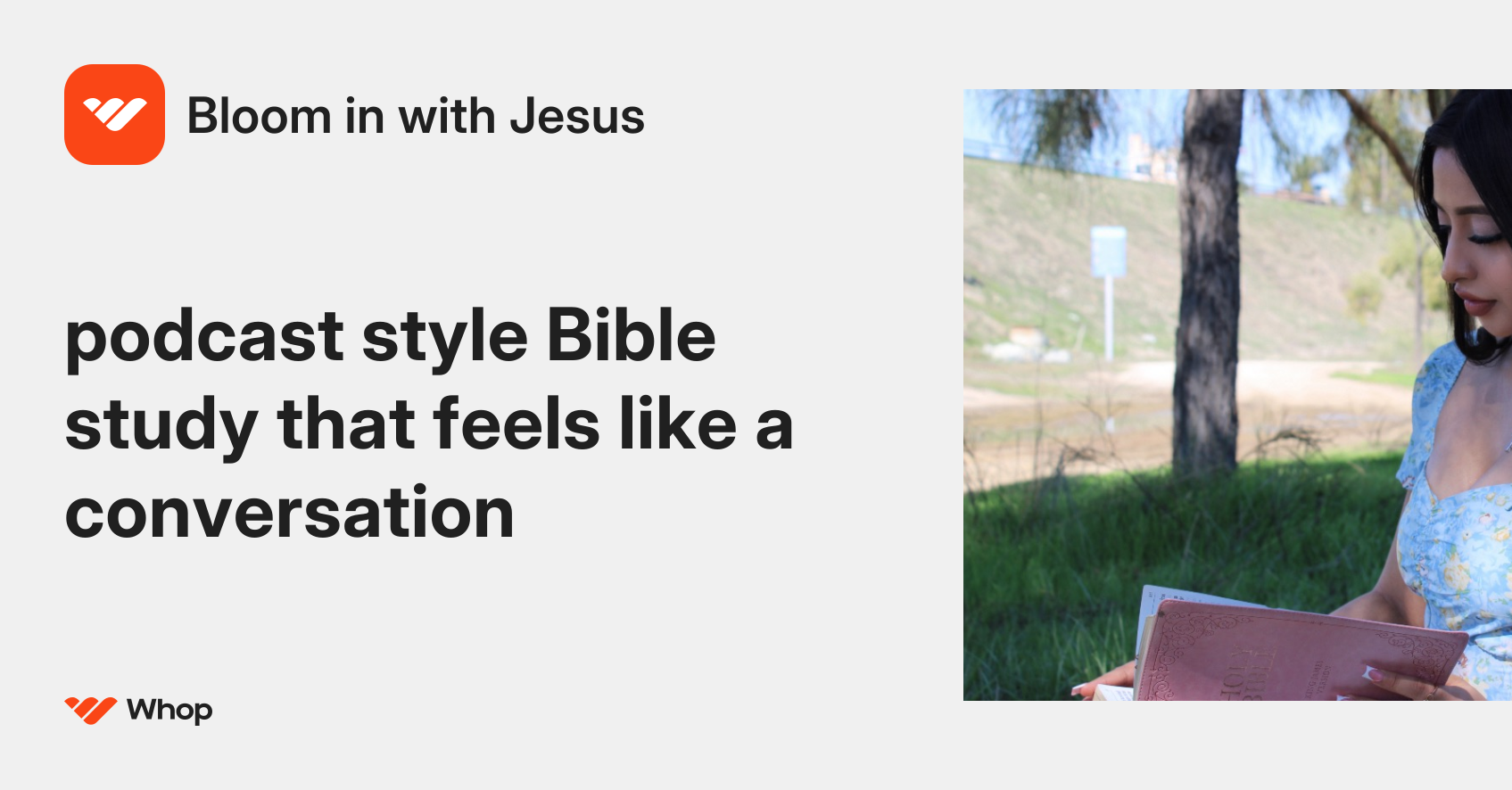 Bloom in with Jesus | Whop