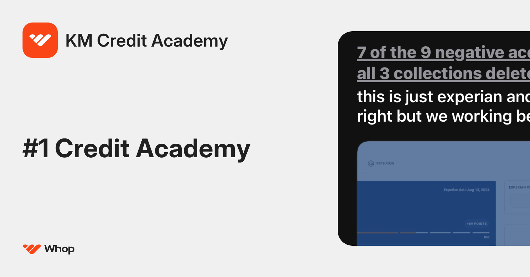 KM Credit Academy | Whop