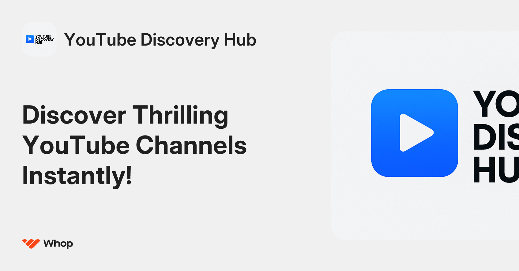 YouTube Discovery Hub | Whop