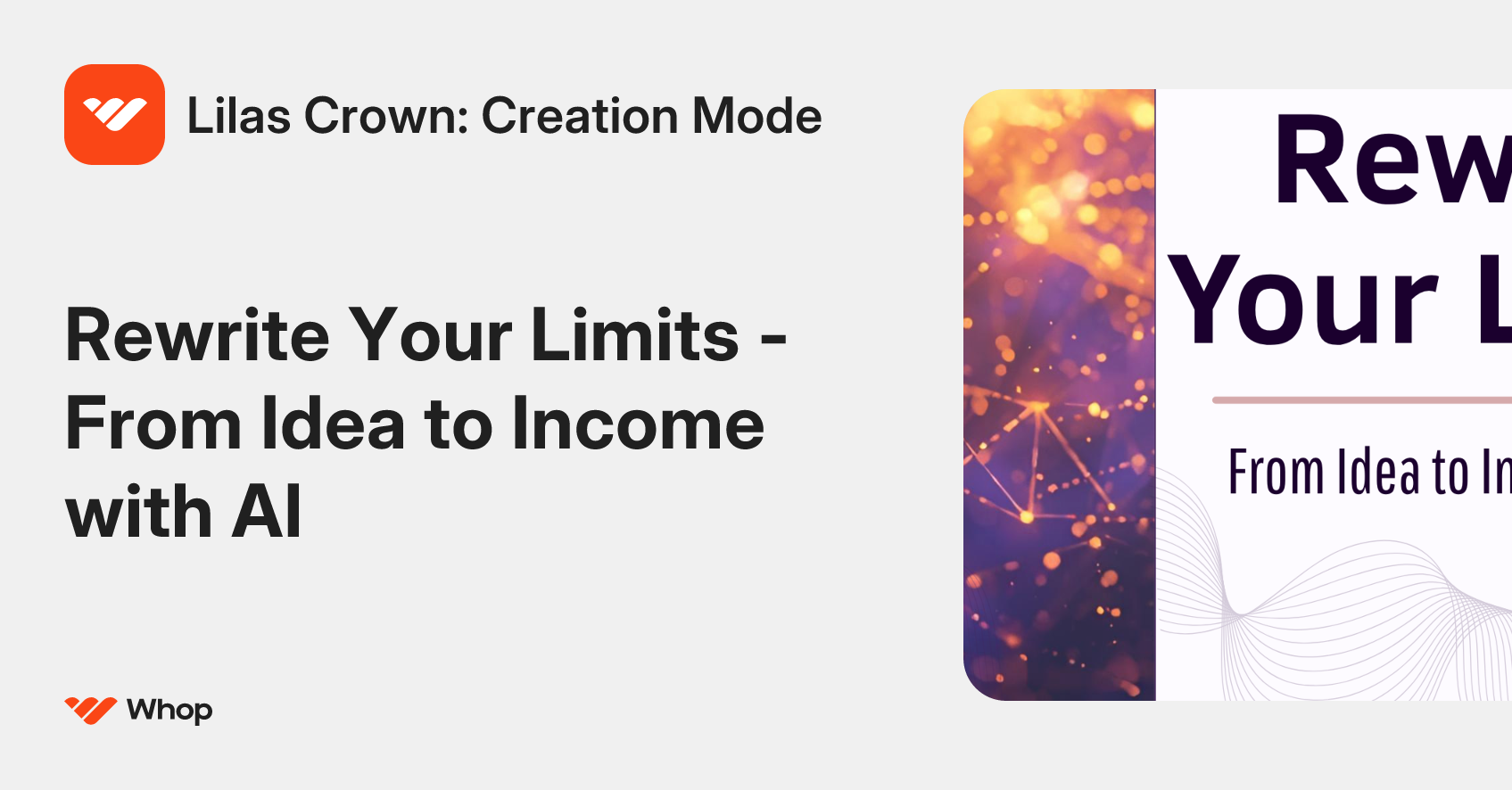 Lilas Crown: Creation Mode | Whop