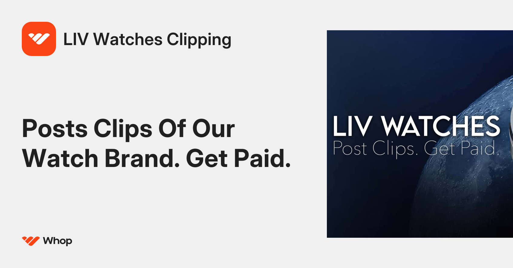LIV Watches Clipping | Whop
