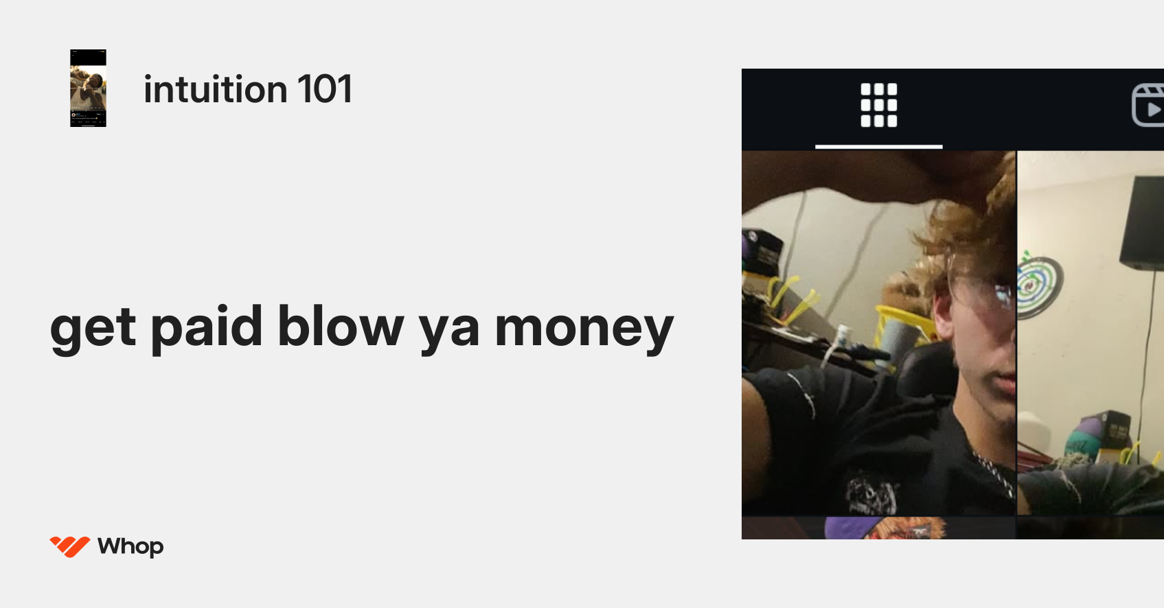 intuition 101 | Whop