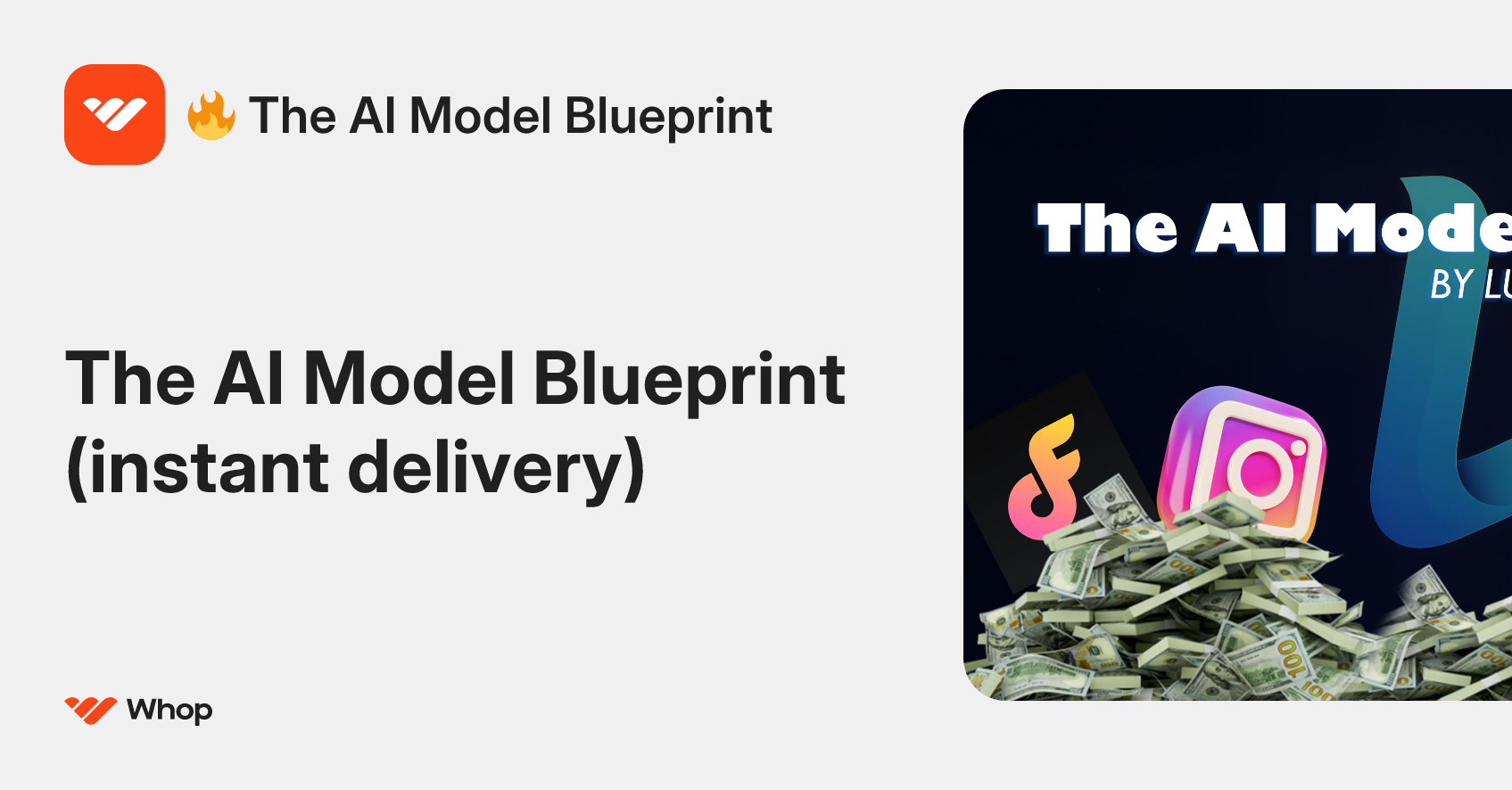 🔥 The AI Model Blueprint | Whop
